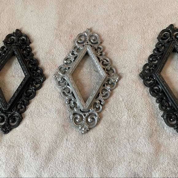 home decor | Wall Decor | Vintage Diamond Shaped Wall Decor Frames ...